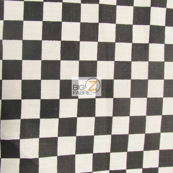 Black and White Checkered Fabric (You'll Enjoy) - Etsy