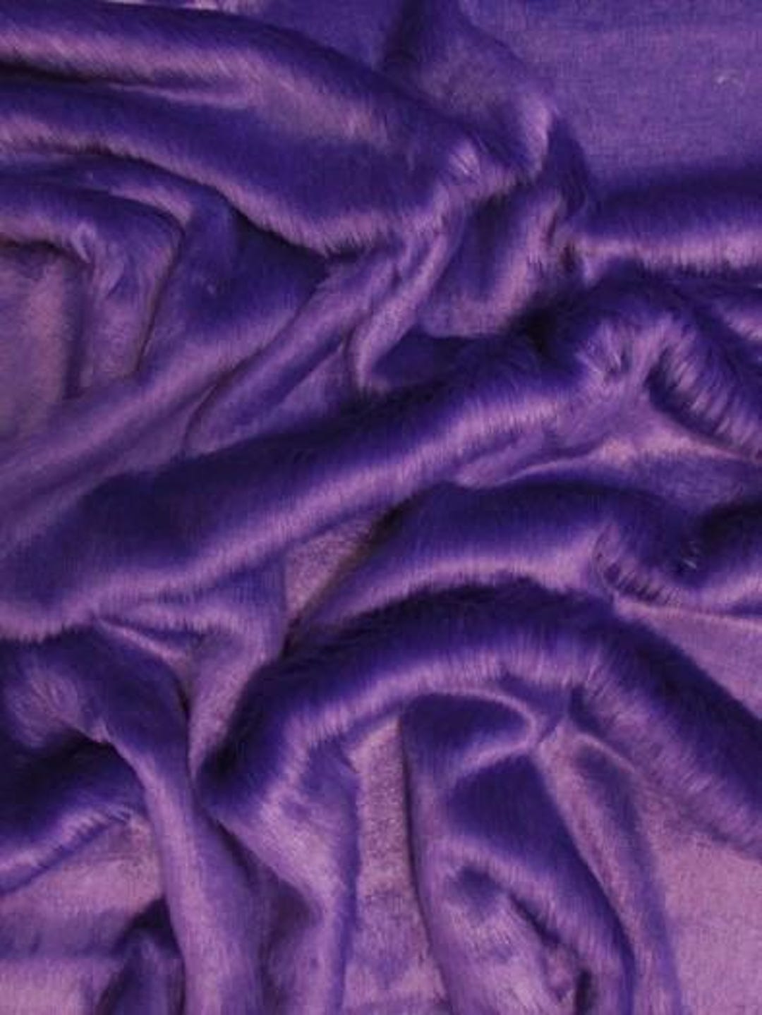 Short Shag Faux Fur Fabric - PURPLE - Sold by the Yard 64" Width Coats ...