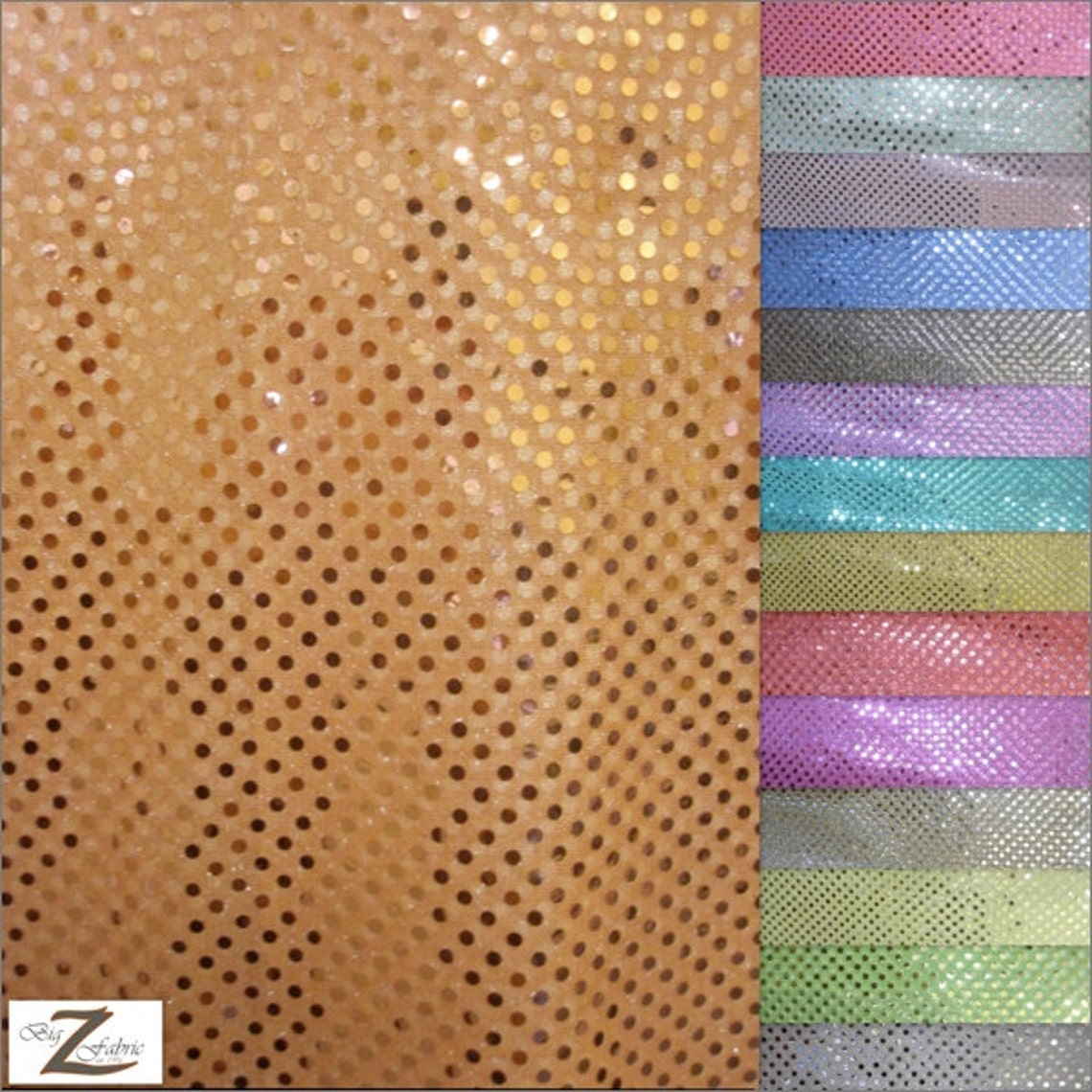 Small Dot Confetti Sequins Fabric - WHITE/SILVER - Sold by the Yard ...