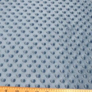 Dimple Dot Minky Cuddle Fabric - DEMIN BLUE - Sold by the Yard 58"/60 ...