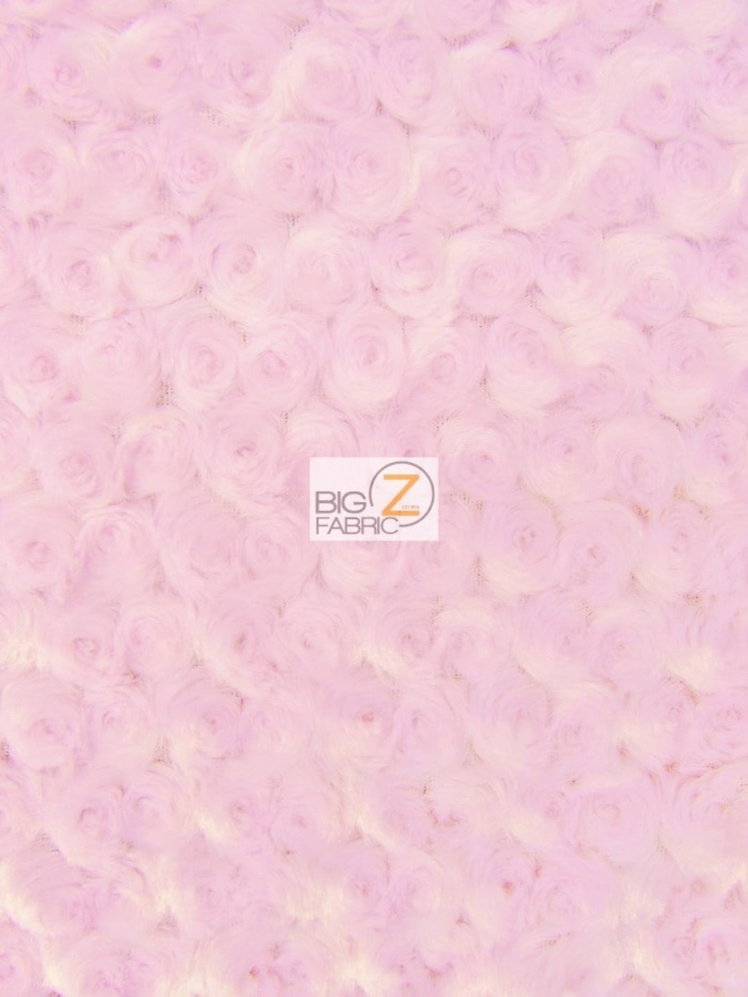 Rose/rosette Minky Cuddle Fabric BABY PINK 58/60 Wide by the Yard Baby Soft Blanket Crafts Decor ...
