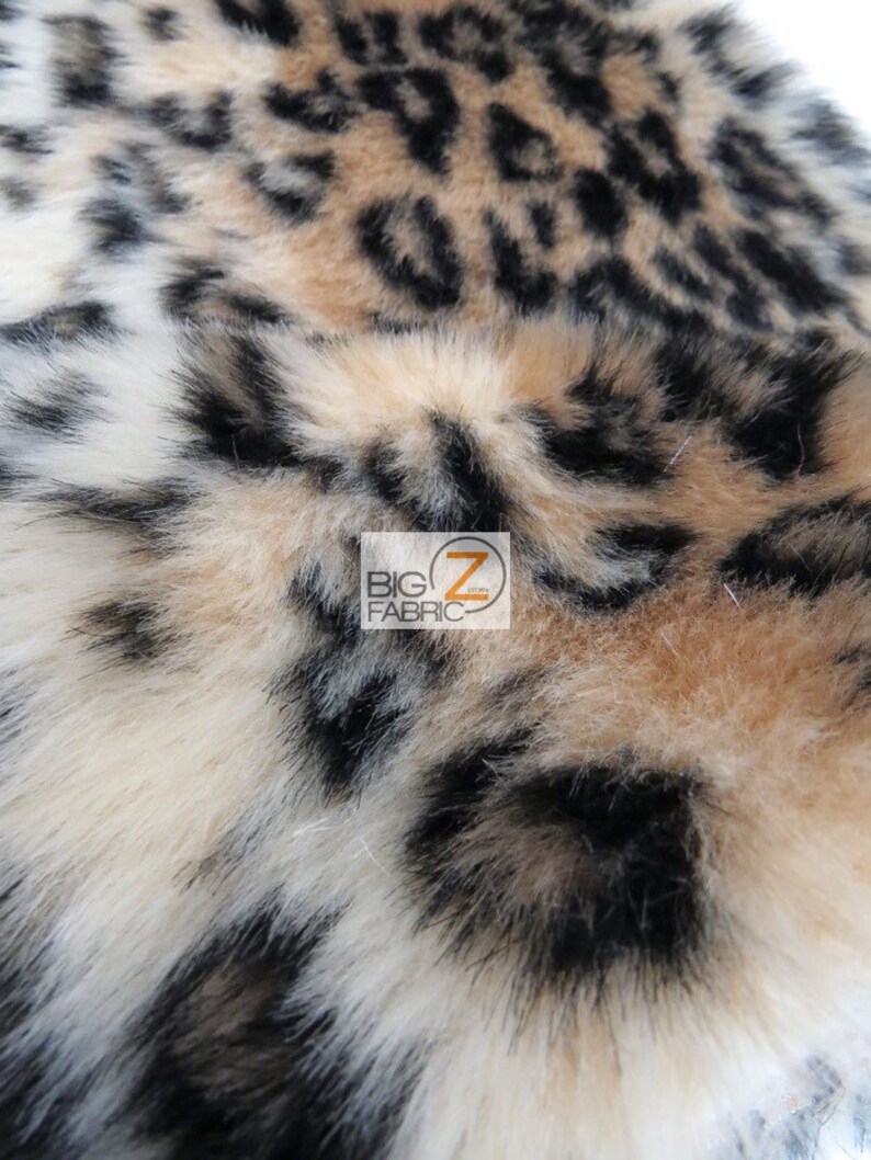 Faux Fake Fur Leopard Cheetah Animal Long Pile Fabric Snow - Etsy