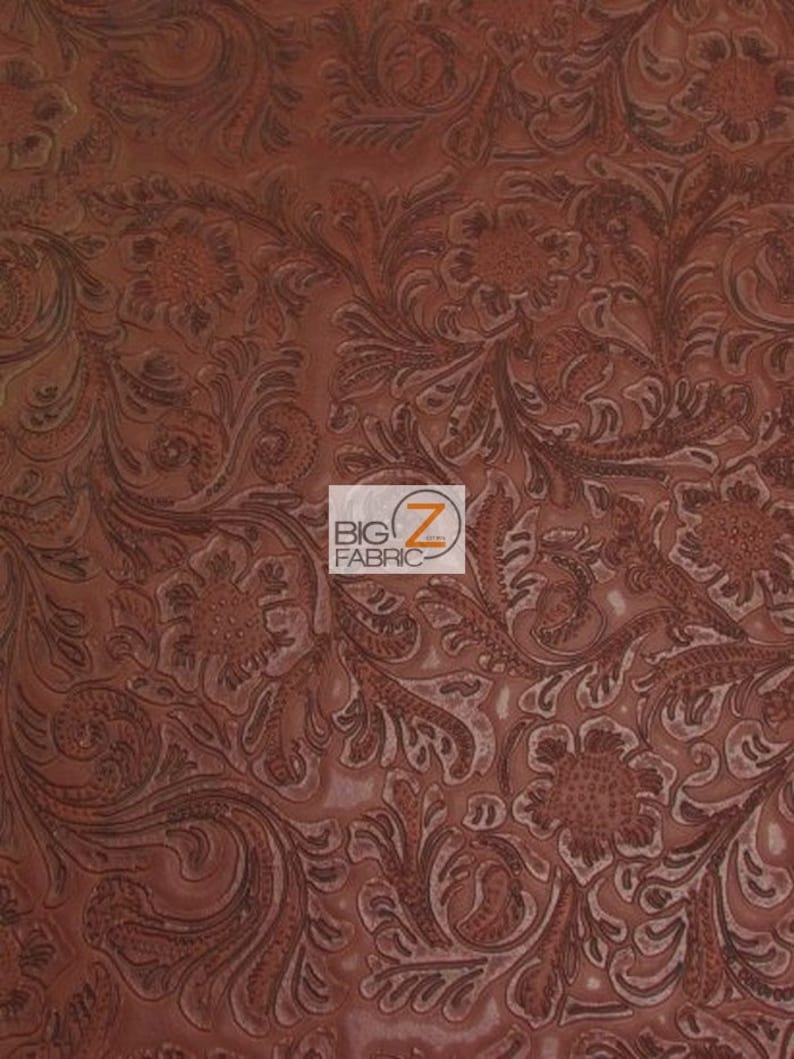 Durolast™ Western Floral Pu Leather Fabric 12 COLORS by - Etsy