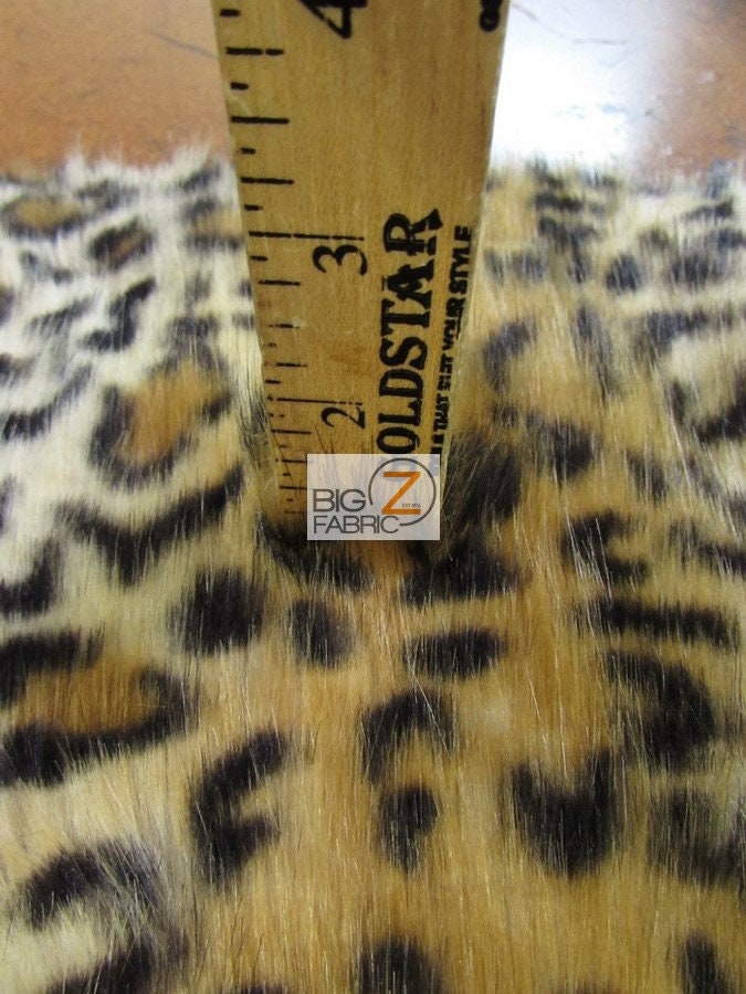 Faux Fake Fur Leopard Cheetah Animal Long Pile Fabric Snow | Etsy