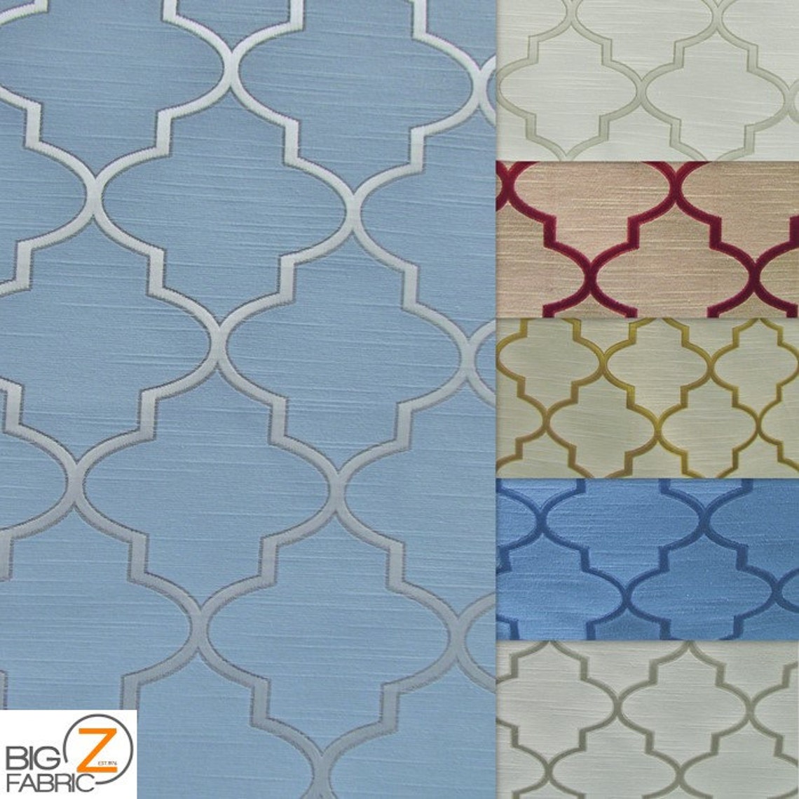 Persian Quatrefoil Upholstery Fabric GOLD Sold by Yard - Etsy