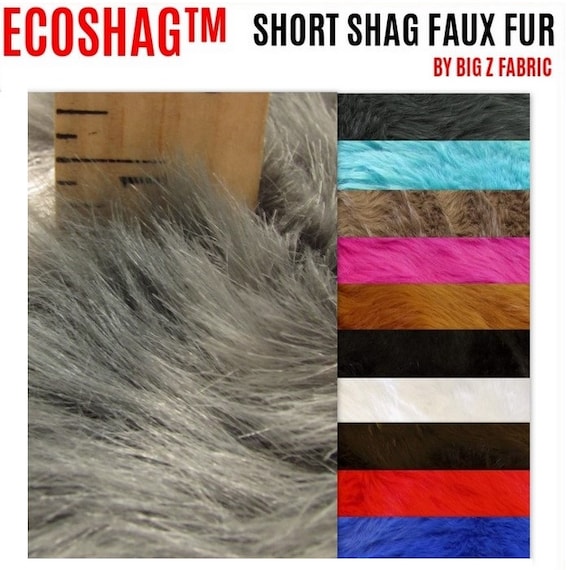 Short Shag Faux Fur Fabric 26 COLORS Sold by the Half/full - Etsy
