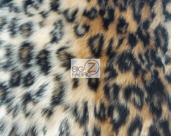 Faux Fake Fur Leopard Cheetah Animal Long Pile Fabric Snow - Etsy
