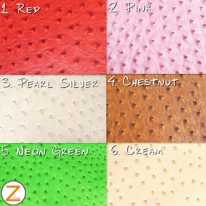 Classic Ostrich Upholstery Vinyl Fabric - 20 COLORS - Sold by the Yard ...