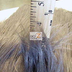 Solid Gorilla Monkey Shaggy Faux Fur Fabric - PURPLE - by the Yard ...