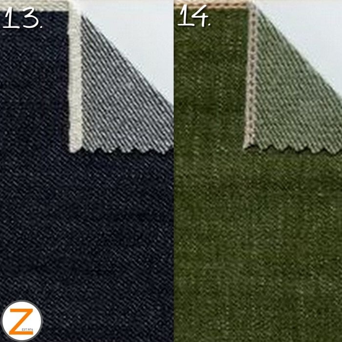 Assorted/japanese Selvedge Denim Fabric - 14 STYLES - by the Yard DIY ...