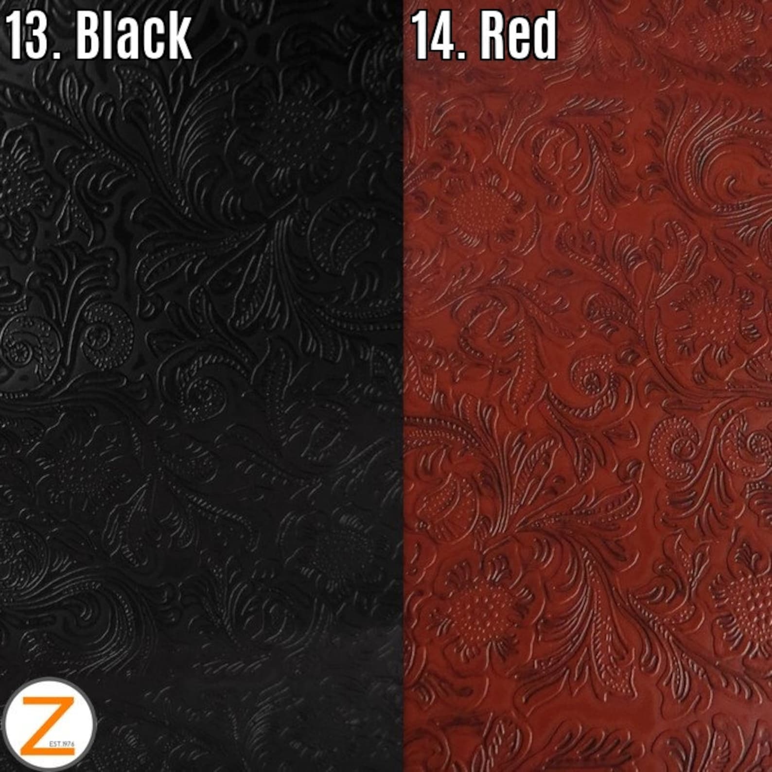 Durolast™ Western Floral Pu Leather Fabric - 14 COLORS - by the Yard ...