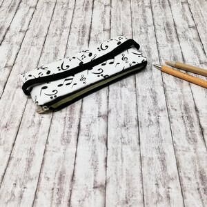 Pencil Case With Elastic Band, Pen Case for Music Books, Planner Pencil ...