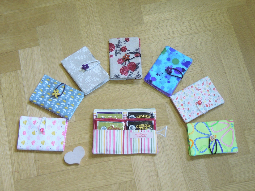 Sewing Pattern Tea Wallet DIY Tutorial - Tea Bag Holder Pdf Instant ...
