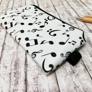 Pencil Case With Elastic Band, Pen Case for Music Books, Planner Pencil ...
