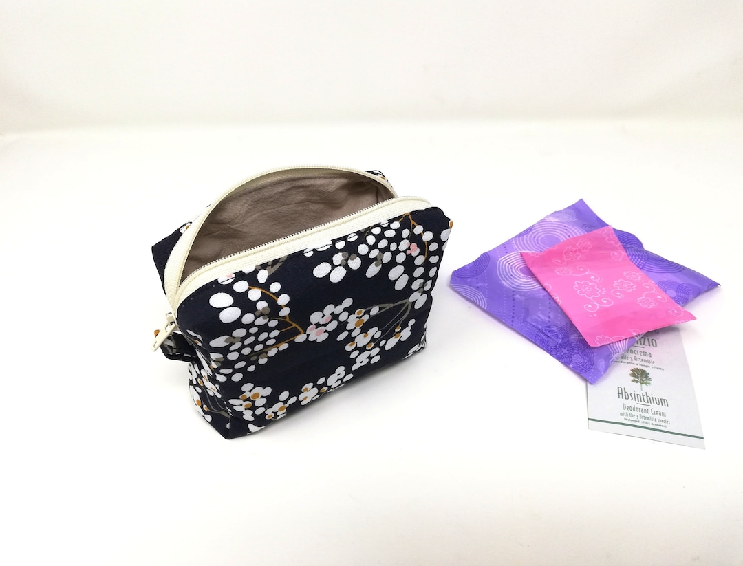 Teen Period Boxy Pouch, Open Wide Pouch, Discrete Pouch, Period Pouch ...