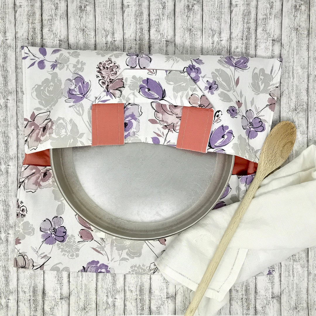 Pie Bag, Casserole Carrier in Cotton Canvas, Gift for Cook, Gift for ...