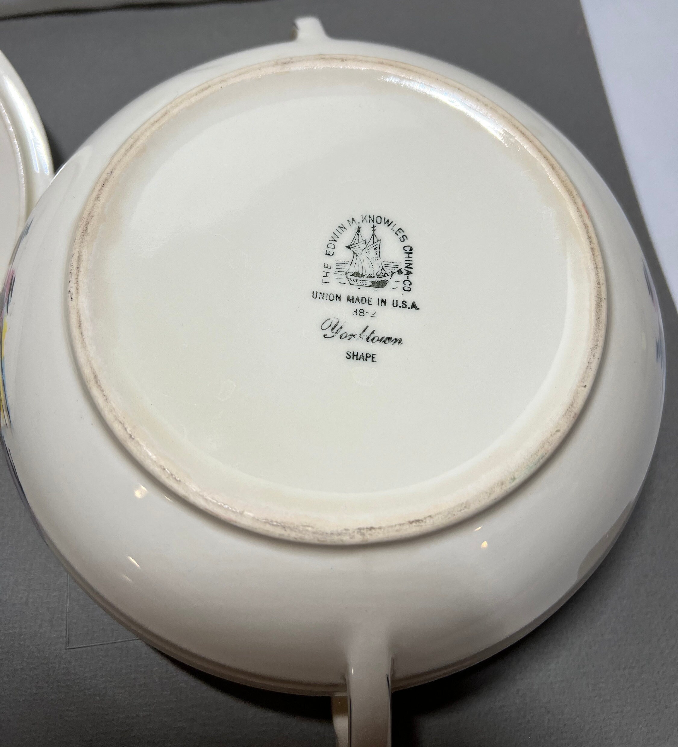 30's Edwin M. Knowles Art Deco Yorktown Shape Covered - Etsy