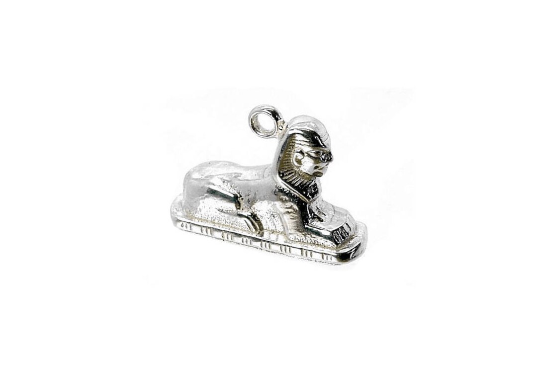 Sterling Silver Sphinx Charm for Bracelets, Tourist Charm, Egyptian ...
