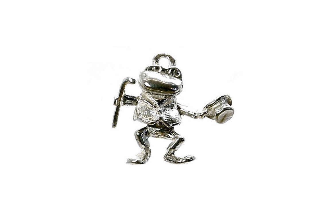 Sterling Silver Movable Toad From Toad Hall Charm for Bracelets, Charms ...
