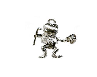 Silver Toad Necklace - Etsy