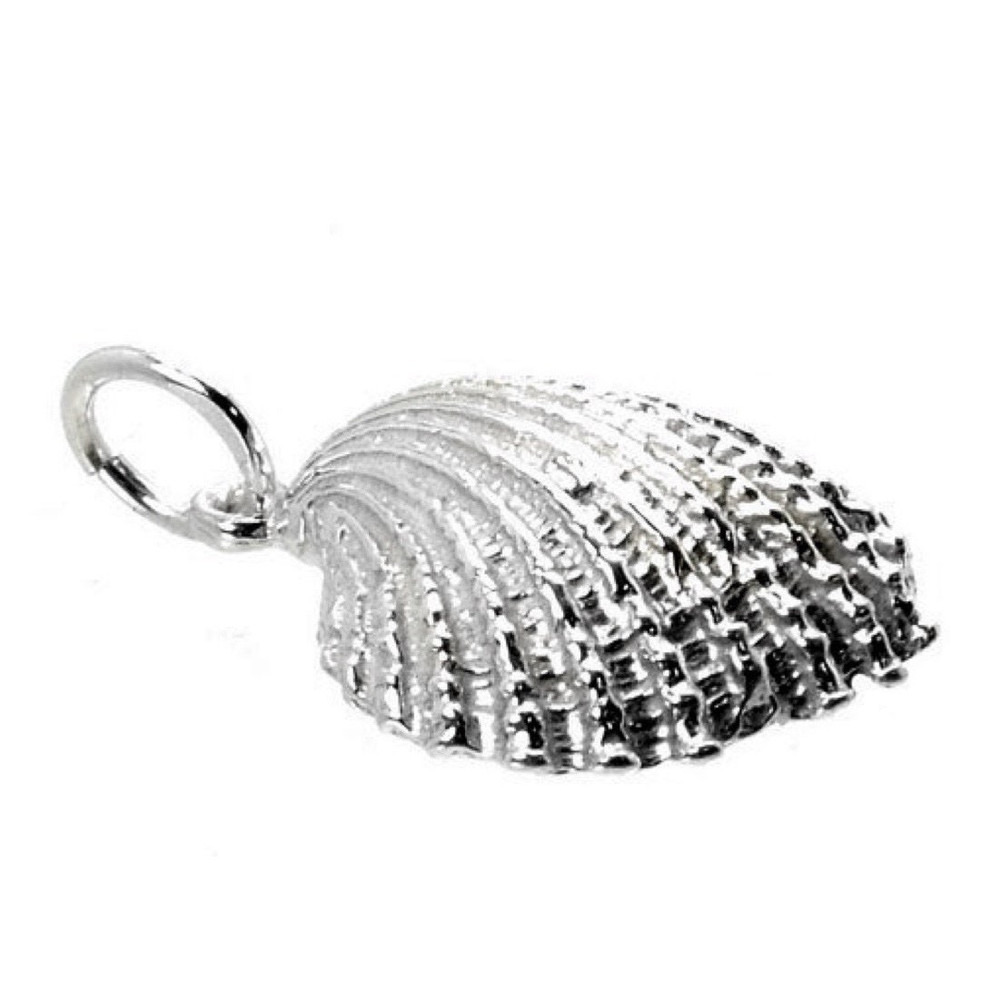 Sterling Silver Pearl in Shell Charm for Bracelets, Charm for Necklace ...