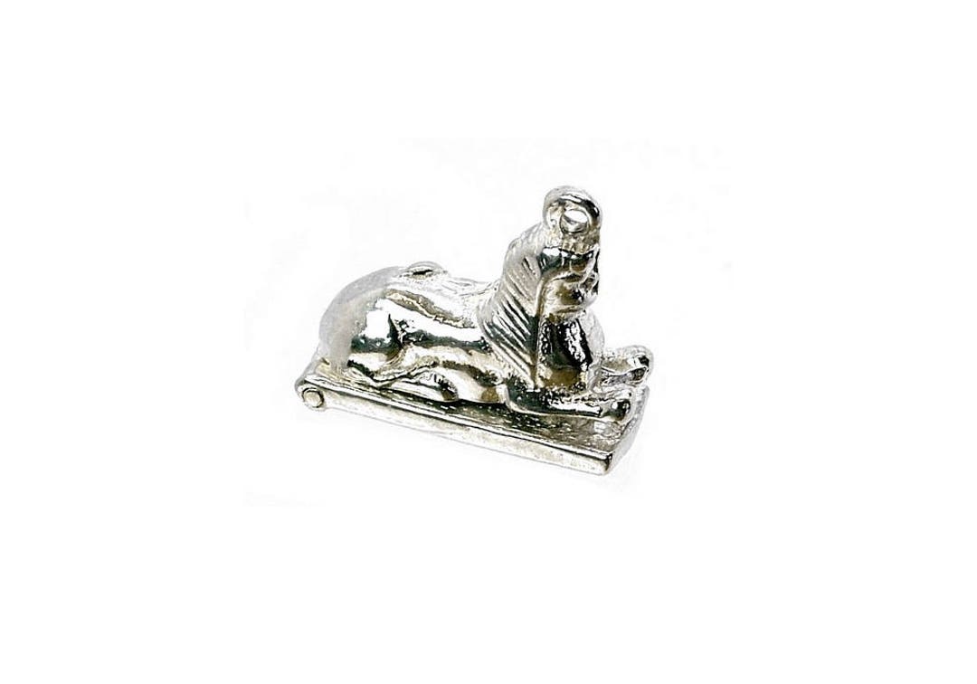 Sterling Silver Opening Sphinx & Mummy Charm for Bracelets, Charm for ...