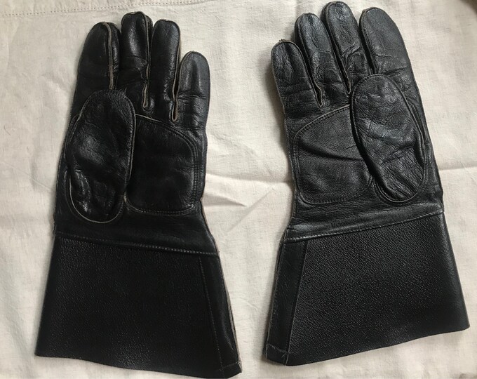 Vintage 60's Swedish Army Motorcycle Gloves Leather - Etsy