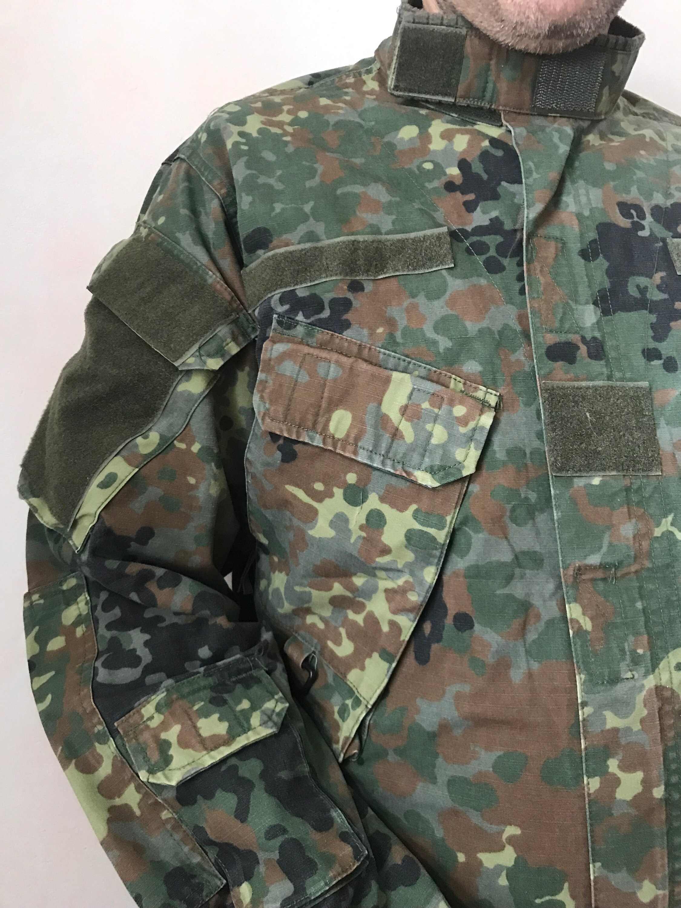 Vintage NATO Military Jacket Flectarn Camo Jacket Military Surplus ...
