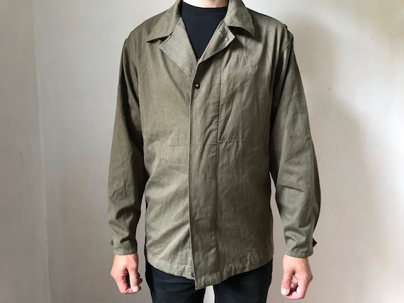 Vintage 70's GDR German Army Jacket NVA Green Jacket … - Gem