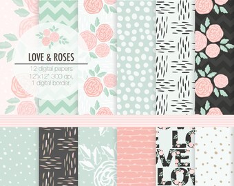 Pink and Mint | Etsy