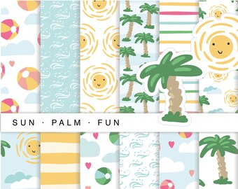 Digital Beach Paper | Etsy