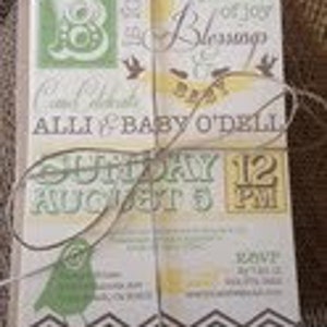 PRINTABLE Typographic Baby Shower Invitation - Etsy