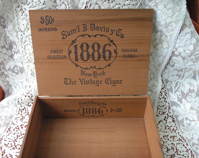 Sam'l Davis 1886 Cigar Box - Etsy