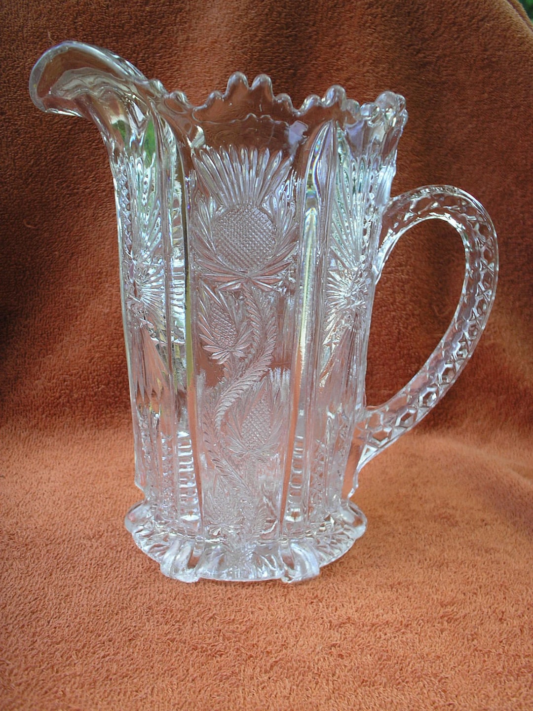 32oz Paneled Thistle Pitcher - Etsy