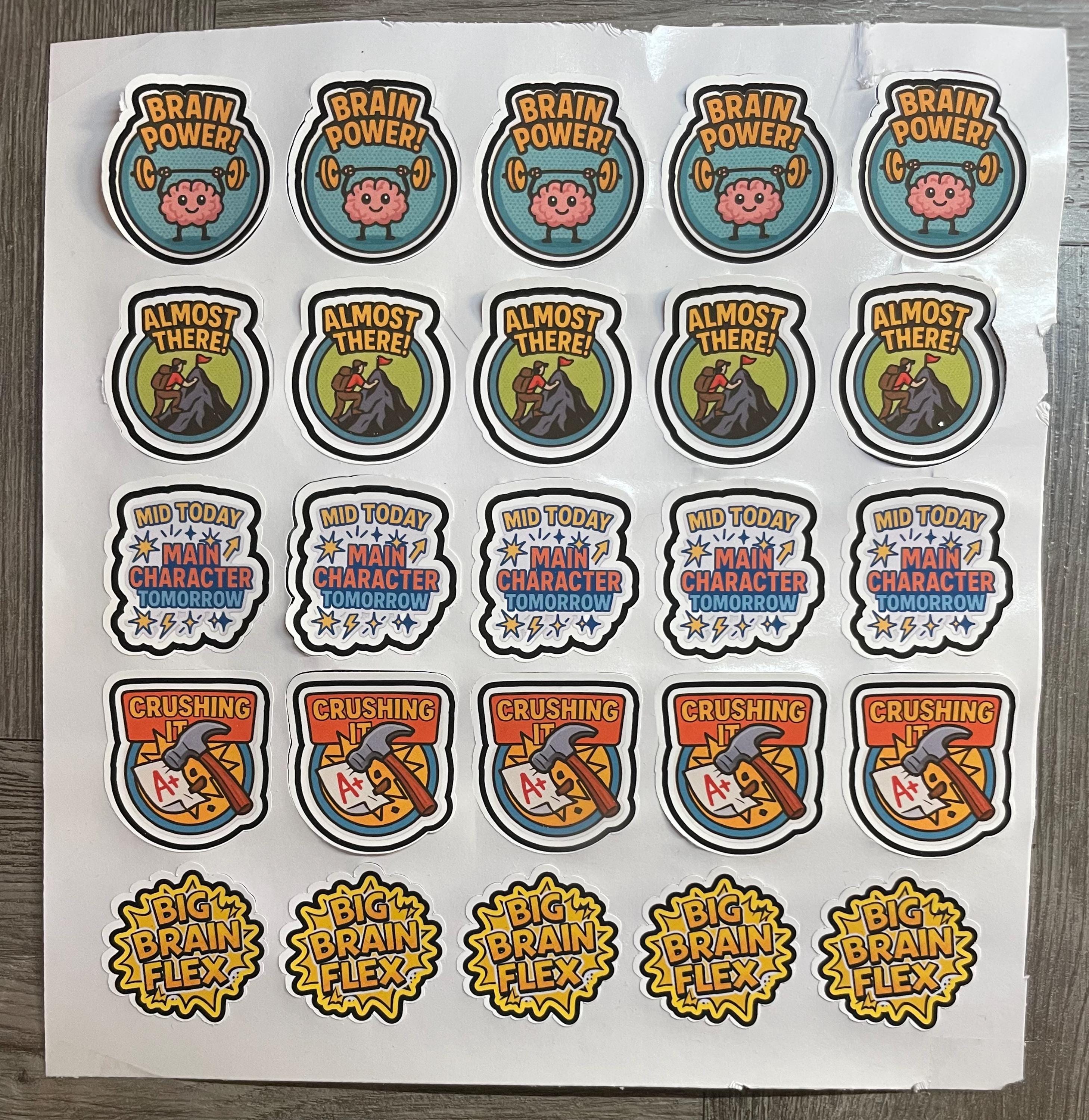 125 A+ Reward Stickers: Motivational Decals for Grading and ...