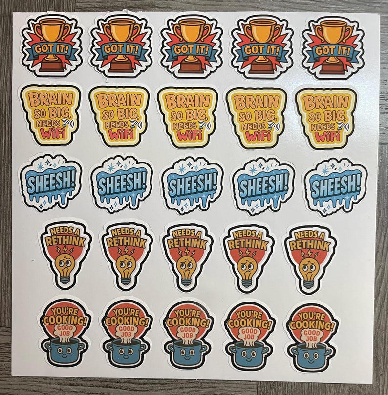 125 A+ Reward Stickers: Motivational Decals for Grading and ...