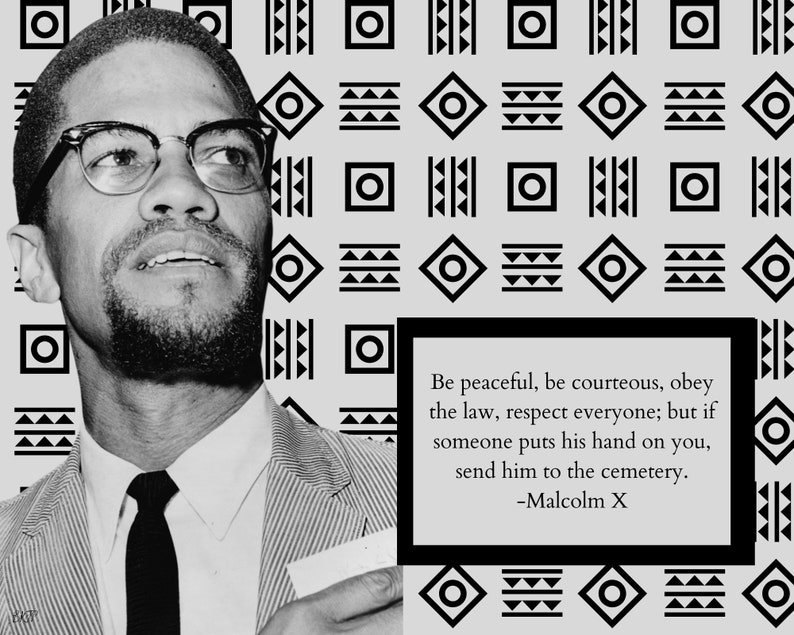Malcolm X Print - Etsy