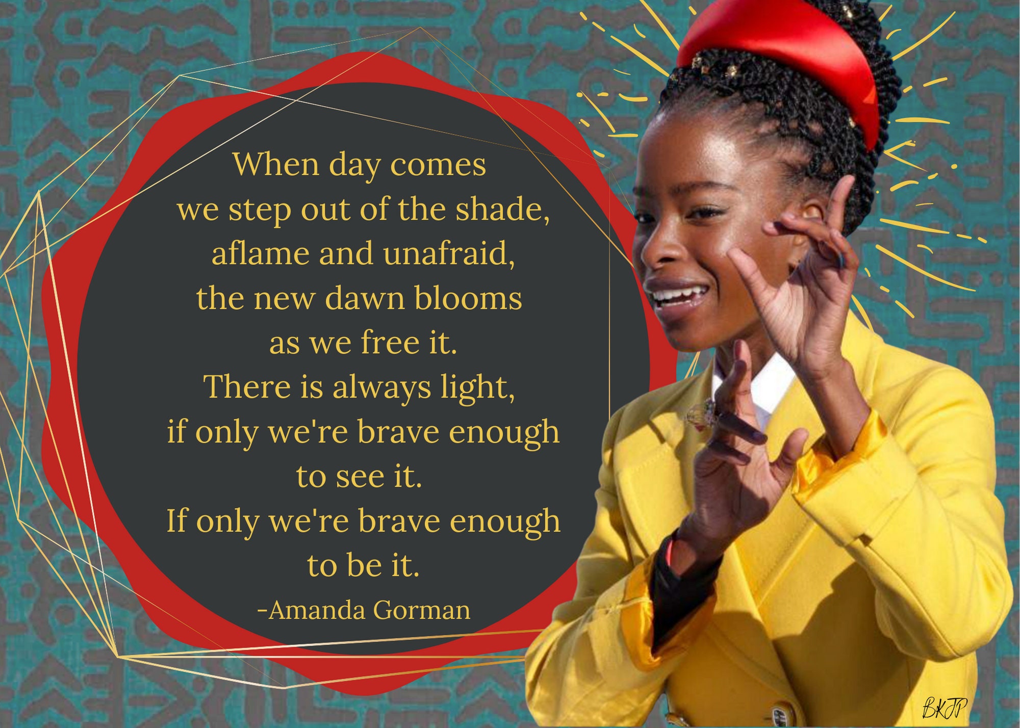 Amanda Gorman: The Hill We Climb Bravery Digital Download | Etsy