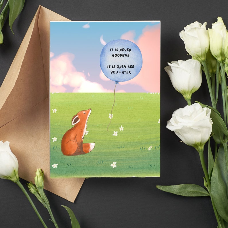 PRINTABLE Sympathy Card DIGITAL Goodbye Card Bereavement - Etsy