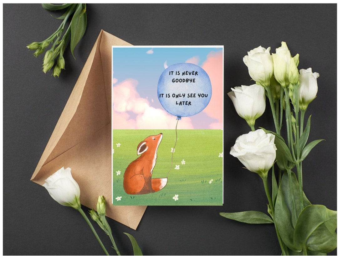 PRINTABLE Sympathy Card DIGITAL Goodbye Card Bereavement and Loss ...