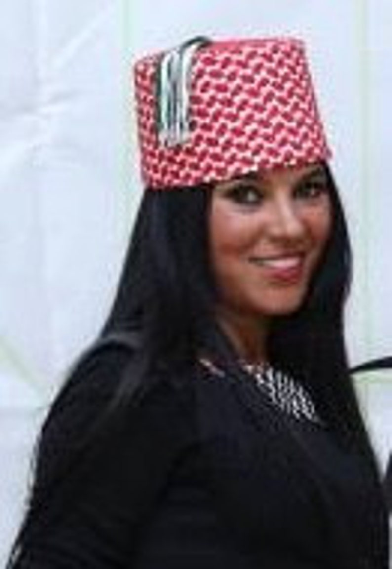 Traditional Hat Tarbouche Fez Kuffieh / Traditional Hat Tarbouch ...
