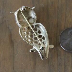 Vintage Owl Avon Pin, Red Glass Eyes Owl, Gold Tone Owl, Retro Costume ...