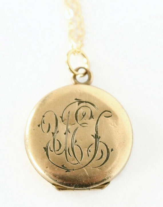 antique edwardian era locket - Gem