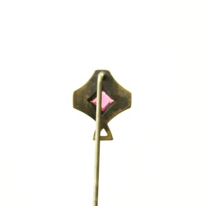 Antique Stick Pin - Simulated Ruby Glass - Lapel Tie Scarf Pin - Art ...