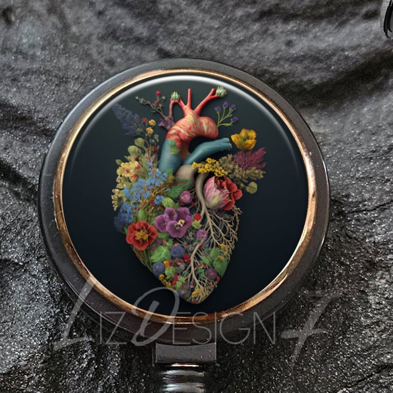 Heart Badge Reel Anatomic - Etsy