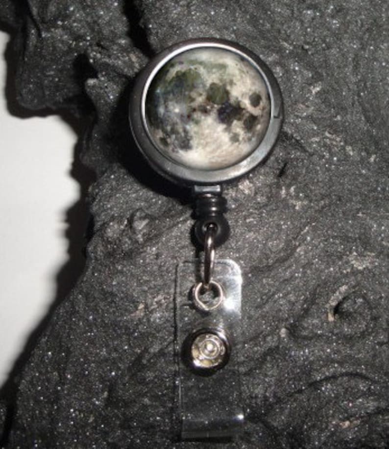 Moon Badge Reel Moon Badge Holder Retractable Badge ID - Etsy