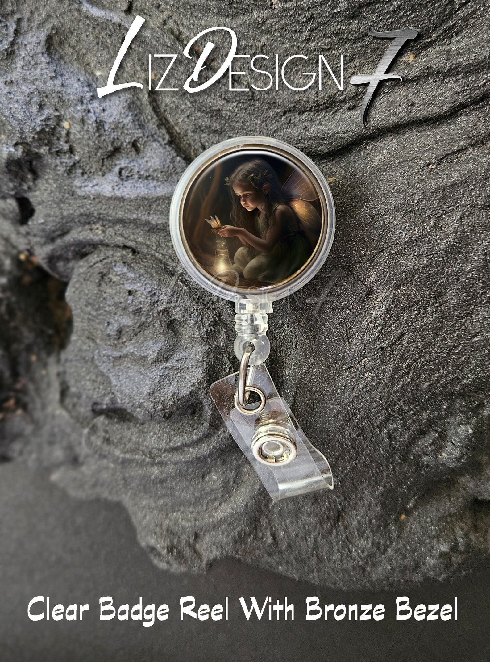 Fairy Retractable Badge Holder - Fairy Badge Reel - Fairy Office Badge ...