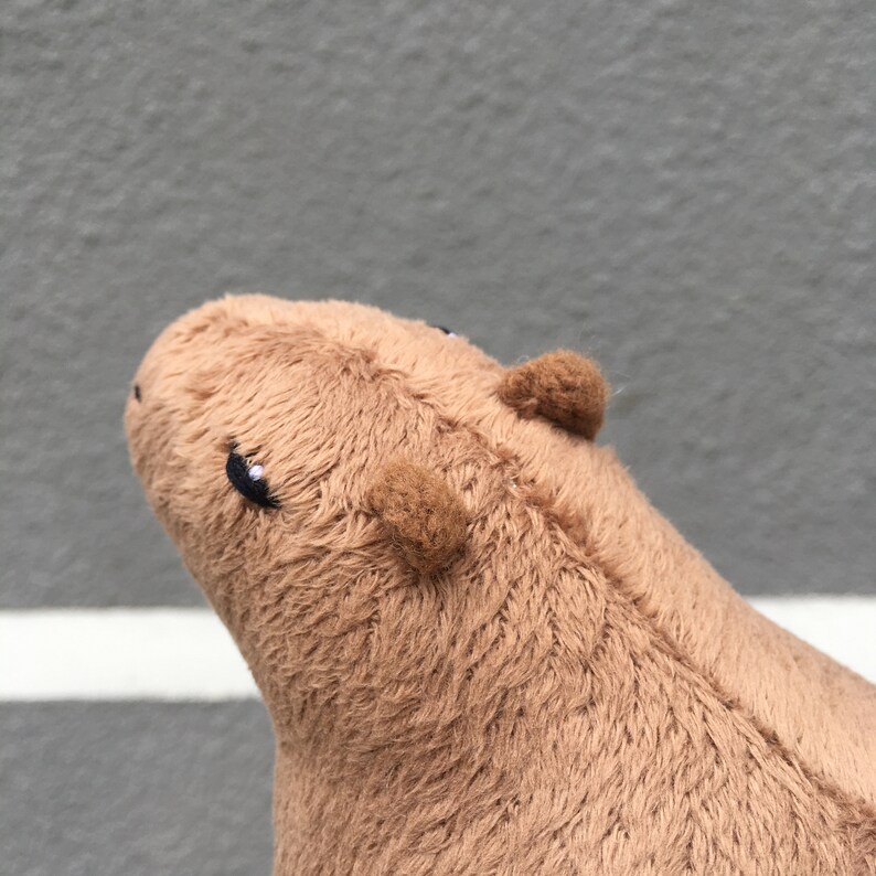 Capybara Plush Toy Stuffed Capybara Plushie Fluffy | Etsy