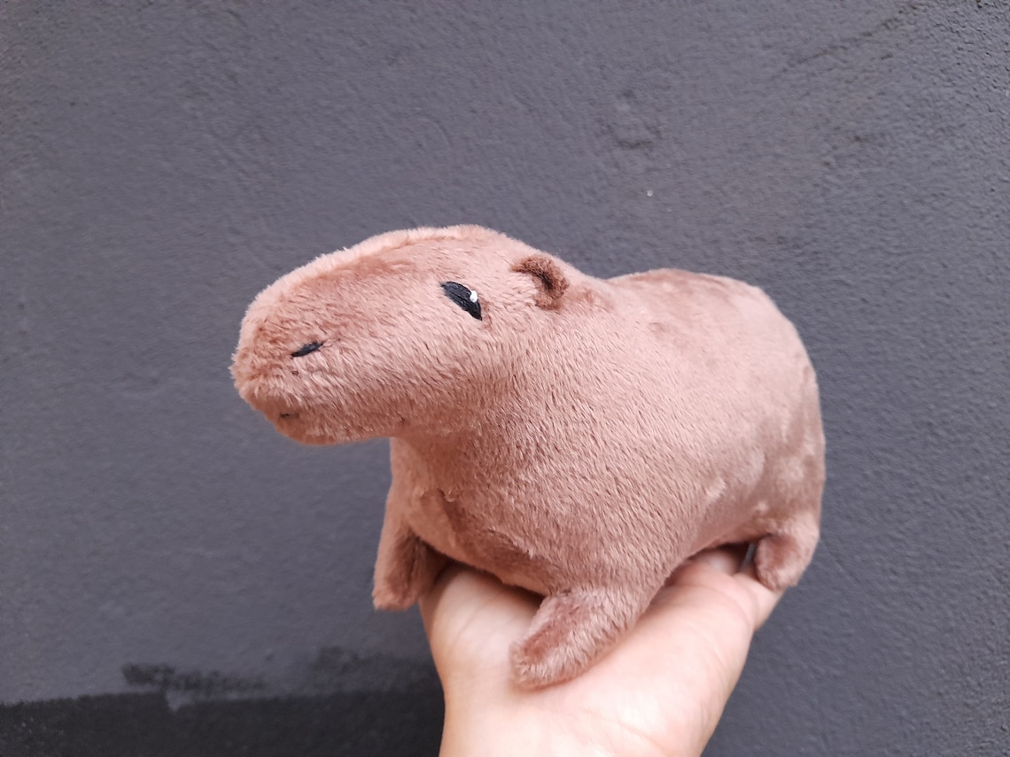 Capybara Plush Toy Stuffed Capybara Plushie Fluffy | Etsy