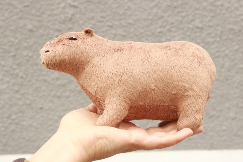 Capybara Plush Toy Stuffed Capybara Plushie Fluffy | Etsy